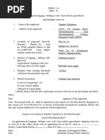 Borewell Permission Application Form | PDF | Home & Garden