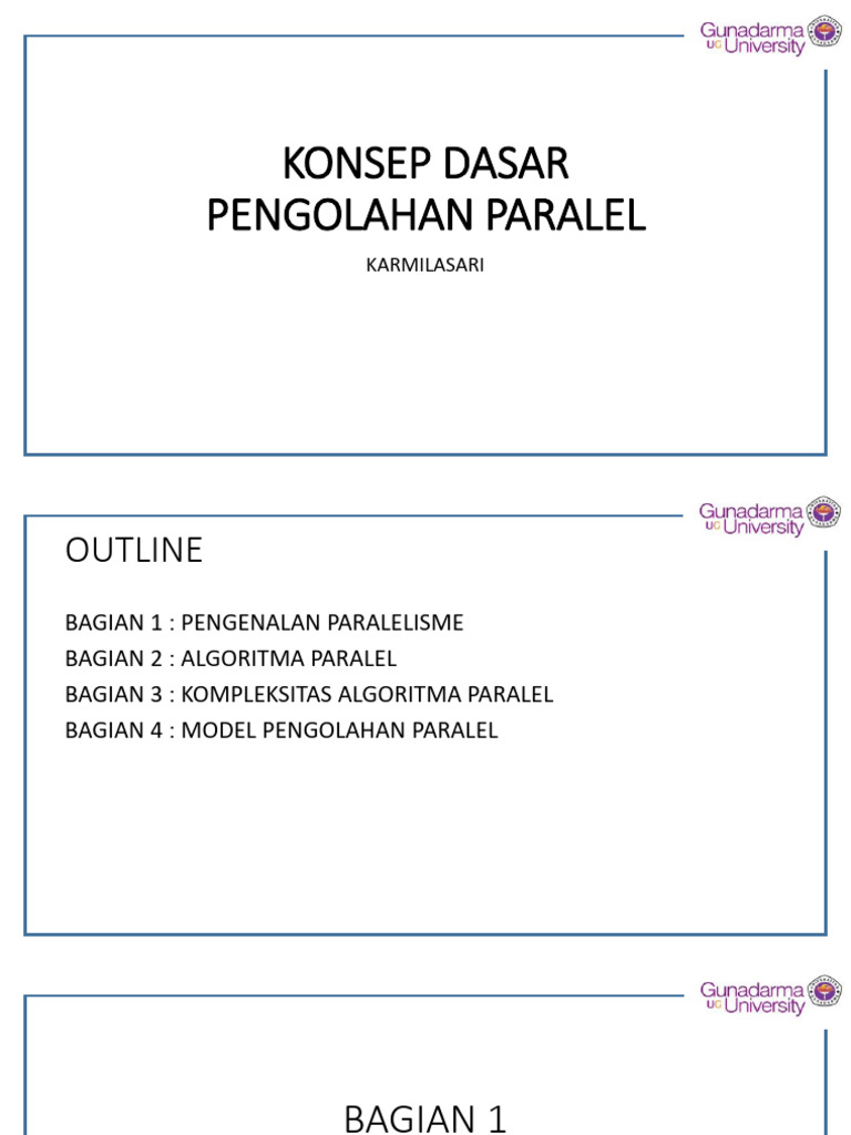 1.1 Pengenalan Pengolahan Paralel (Konsep Paralelisme) | PDF | Microprocessor | Central ...