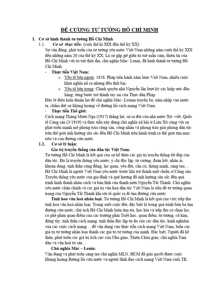 De Cuong Cuoi Ki | PDF