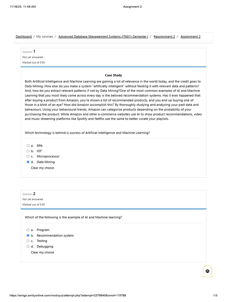 DBMS Assignment 2, 15-15 | PDF
