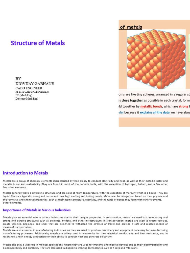 Structure and Properties | PDF | Dislocation | Crystal Structure