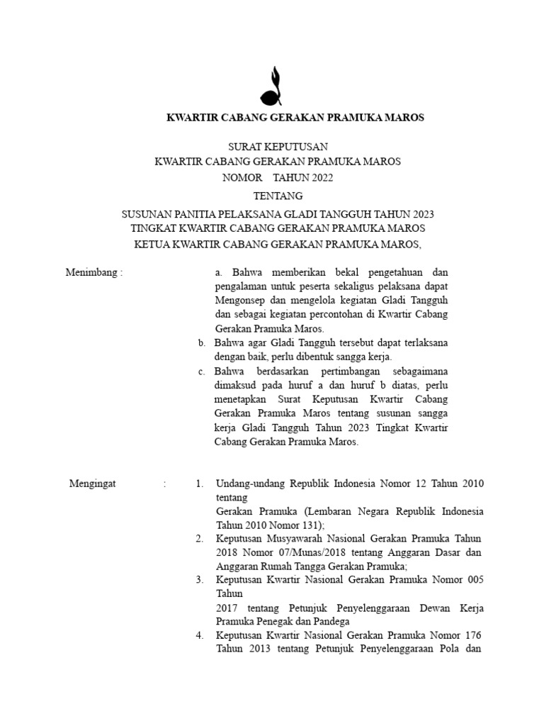 SK Panitia Gladi Tangguh | PDF