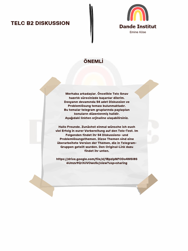 Telc B2 Diskussion | PDF