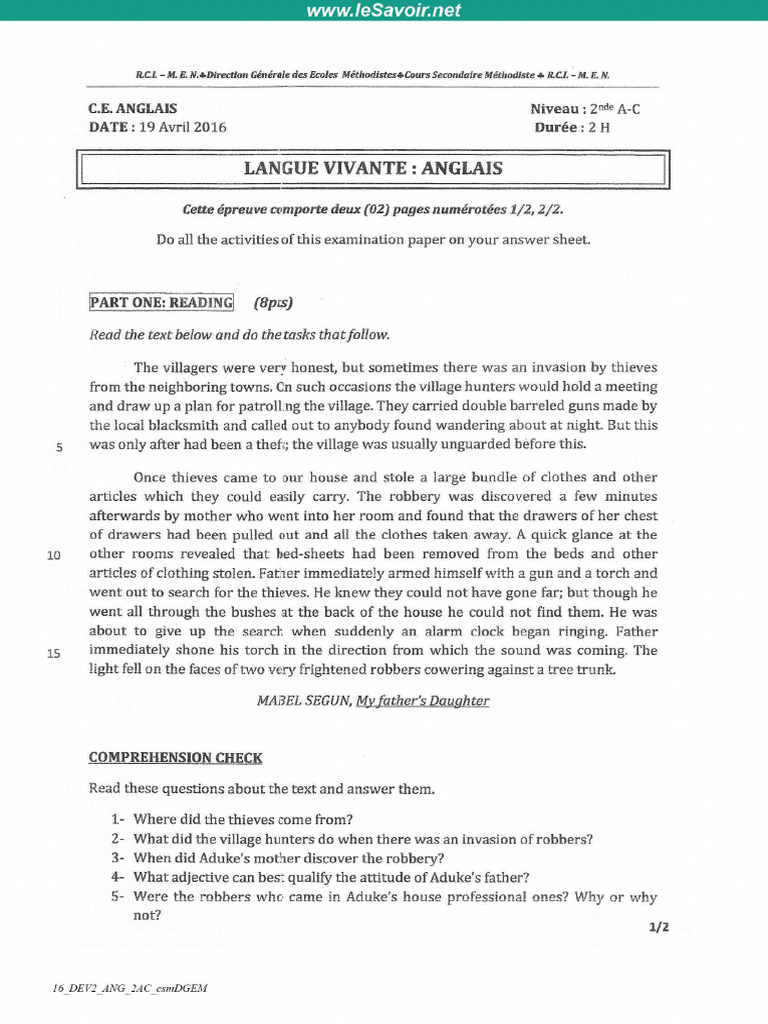 16 DEV2 ANG 2AC csmDGEM | PDF