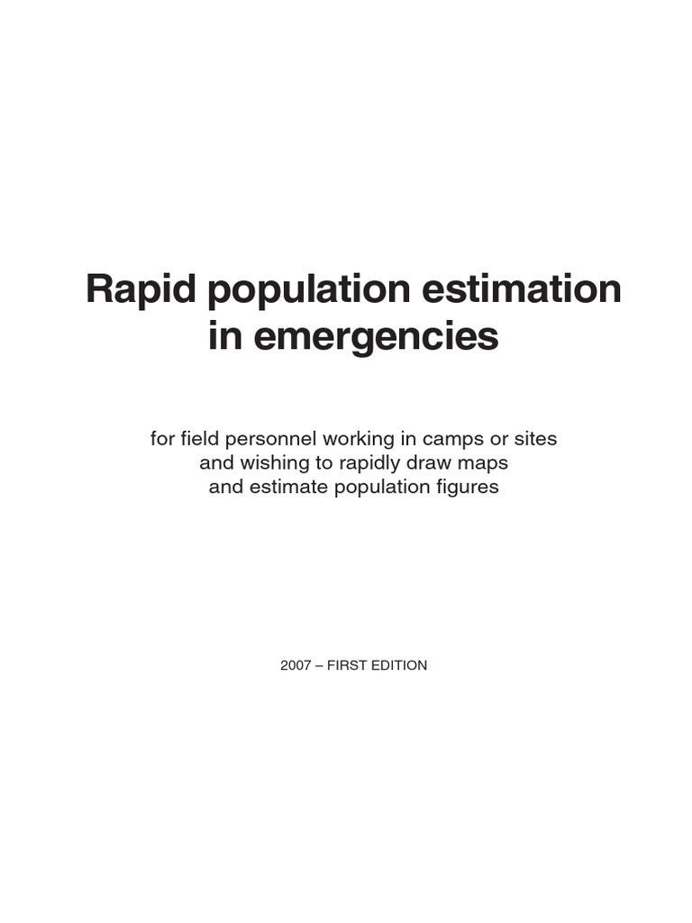 Population Estimation | PDF | Compass | Latitude