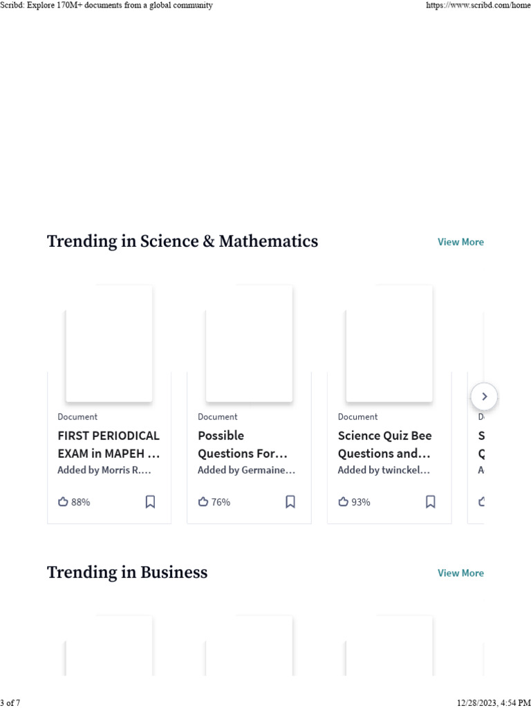 Scribd Explore 170M+ Documents From A Global Community | PDF