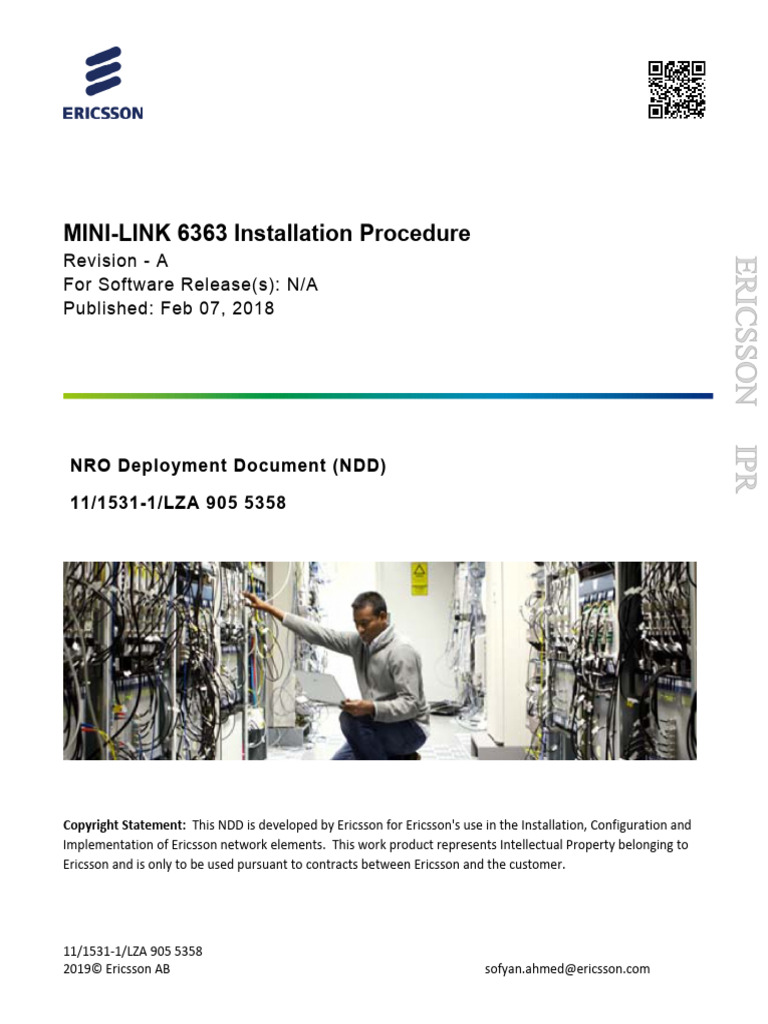 MINI-LINK 6363 Installation Procedure | PDF | Intellectual Property | Application Software