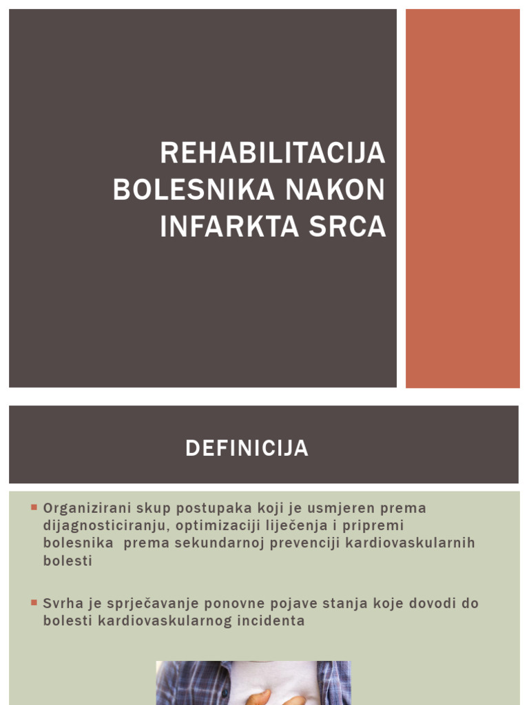Rehabilitacija Bolesnika Nakon Infarkta Srca - SEMINAR | PDF