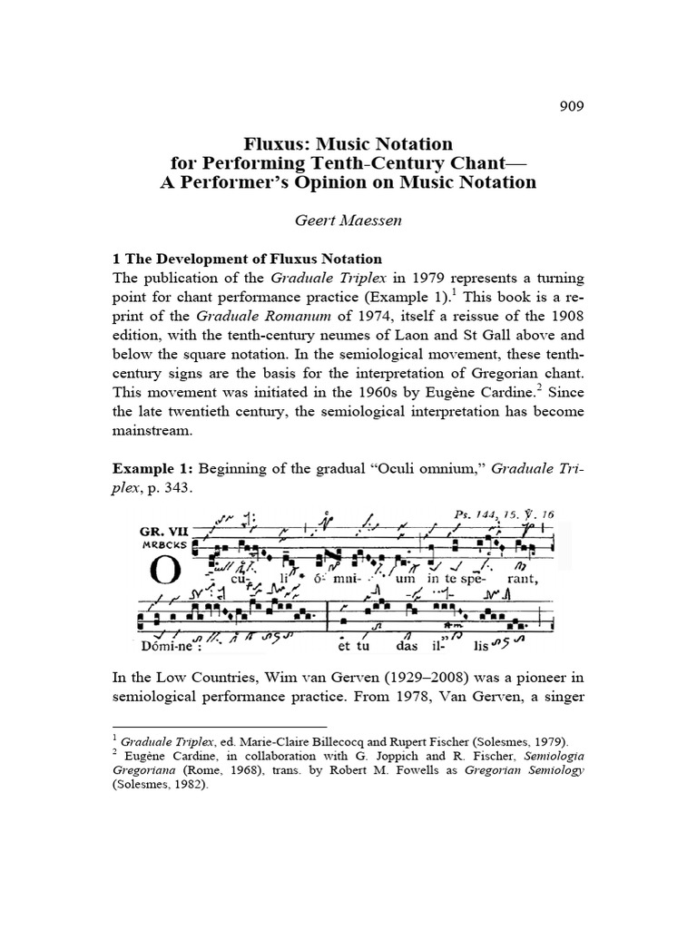 Fluxus Notation for Gregorian Chant | PDF | Art