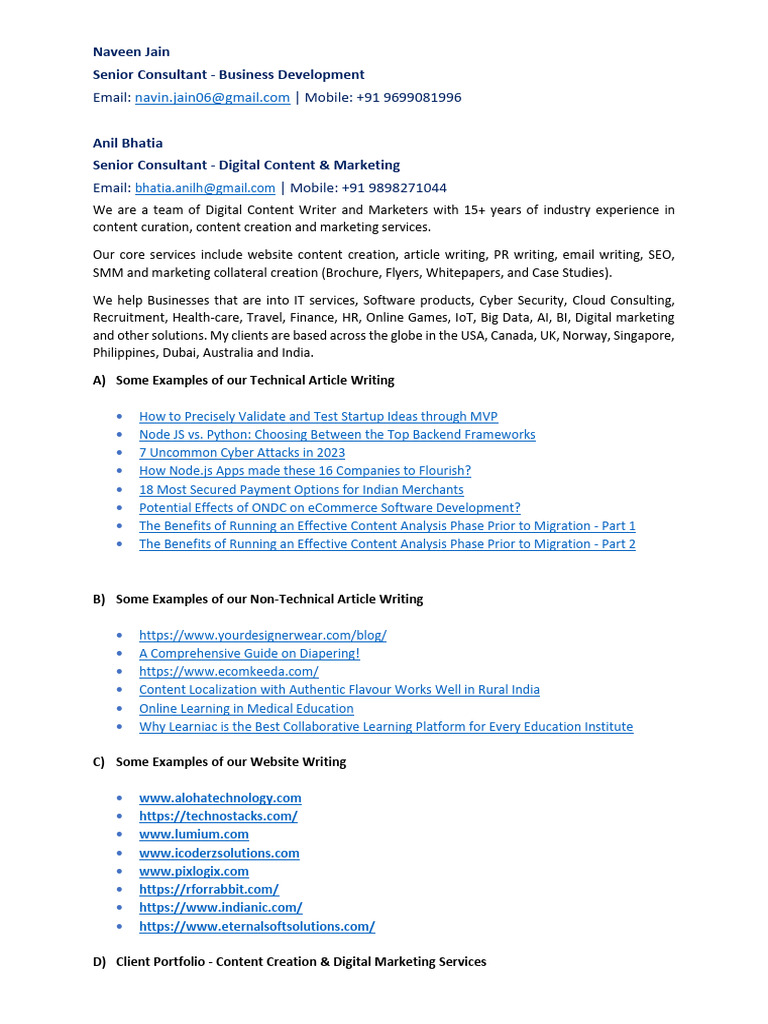 Digital Content Creation & Marketing Portfolio | PDF | Search Engine ... Digital Content Creation & Marketing Portfolio | PDF | Search Engine ...