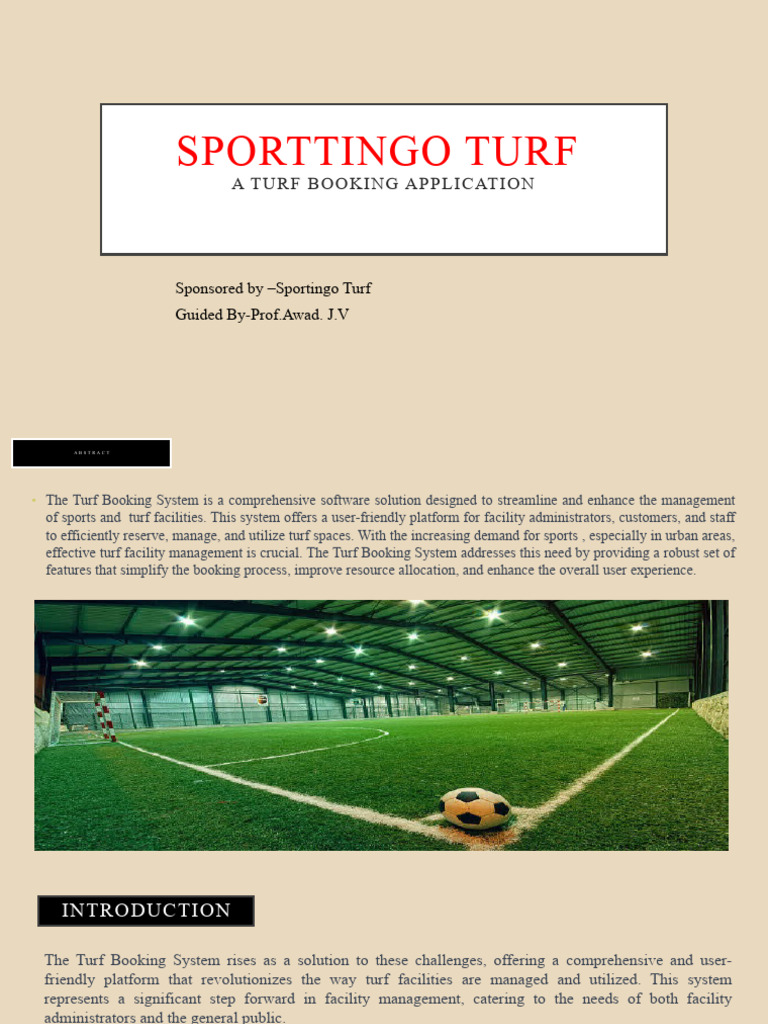 Turf Booking Application | PDF | Application Software | User (Computing) Turf Booking Application | PDF | Application Software | User (Computing)