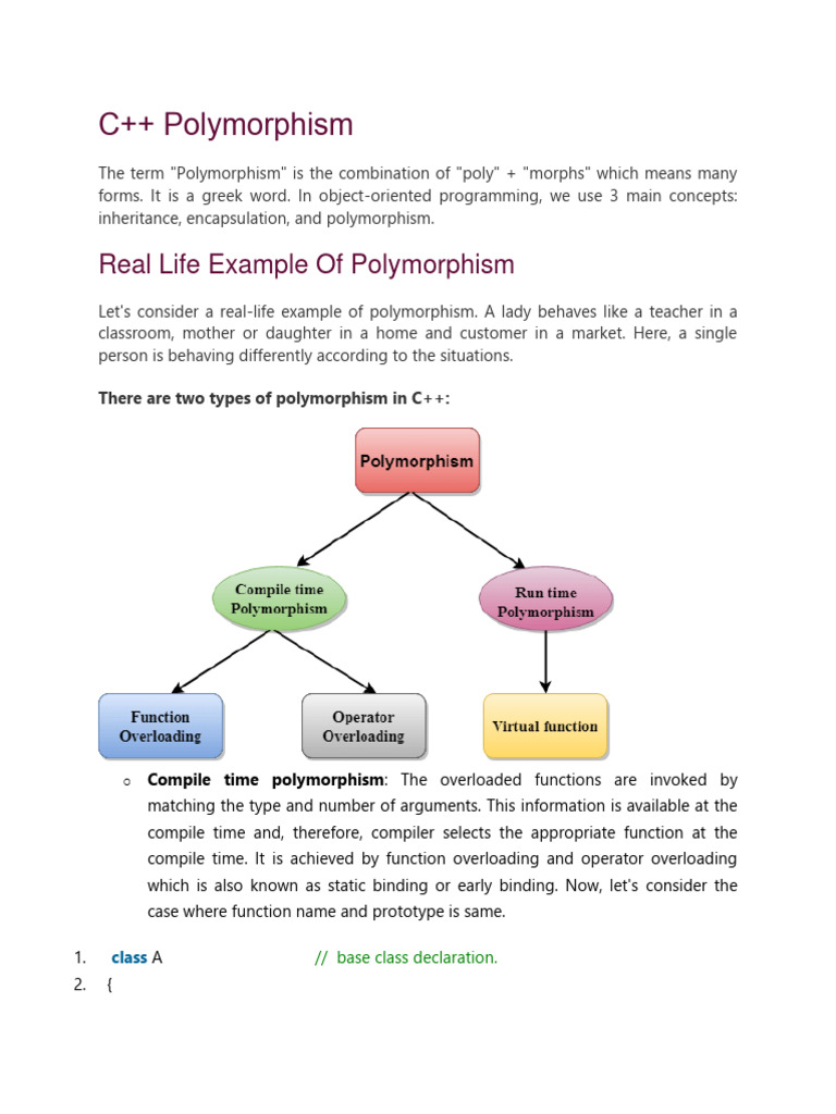 Polymorphism | PDF