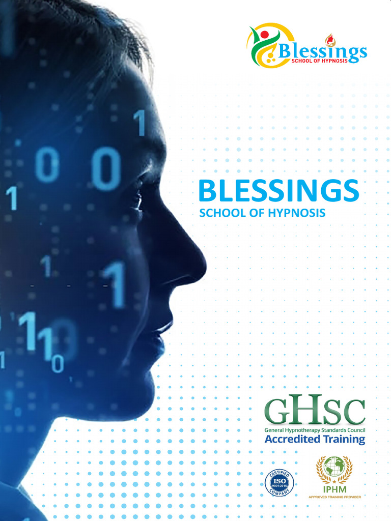 Blessings School of Hypnosis - Brochure | PDF | Hypnosis | Hypnotherapy
