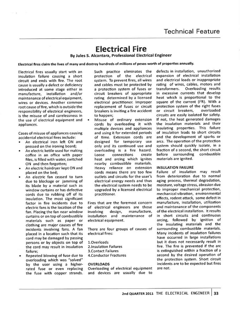 Electrical Fire Ref | PDF