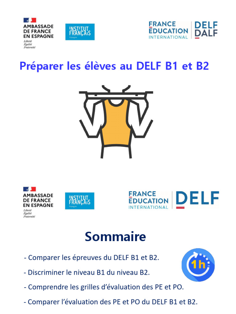 Préparer Les Élèves Au DELF B1 Et B2 - 8.11.2023 | PDF | Évolution de ...
