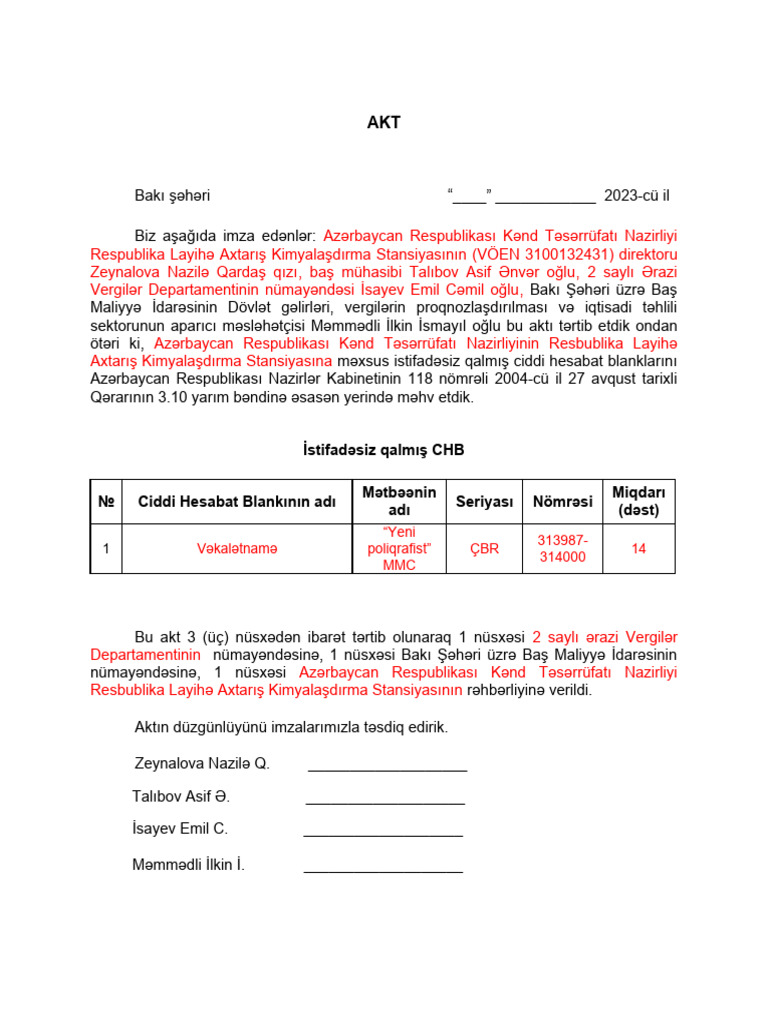 Akt CHB Numune | PDF