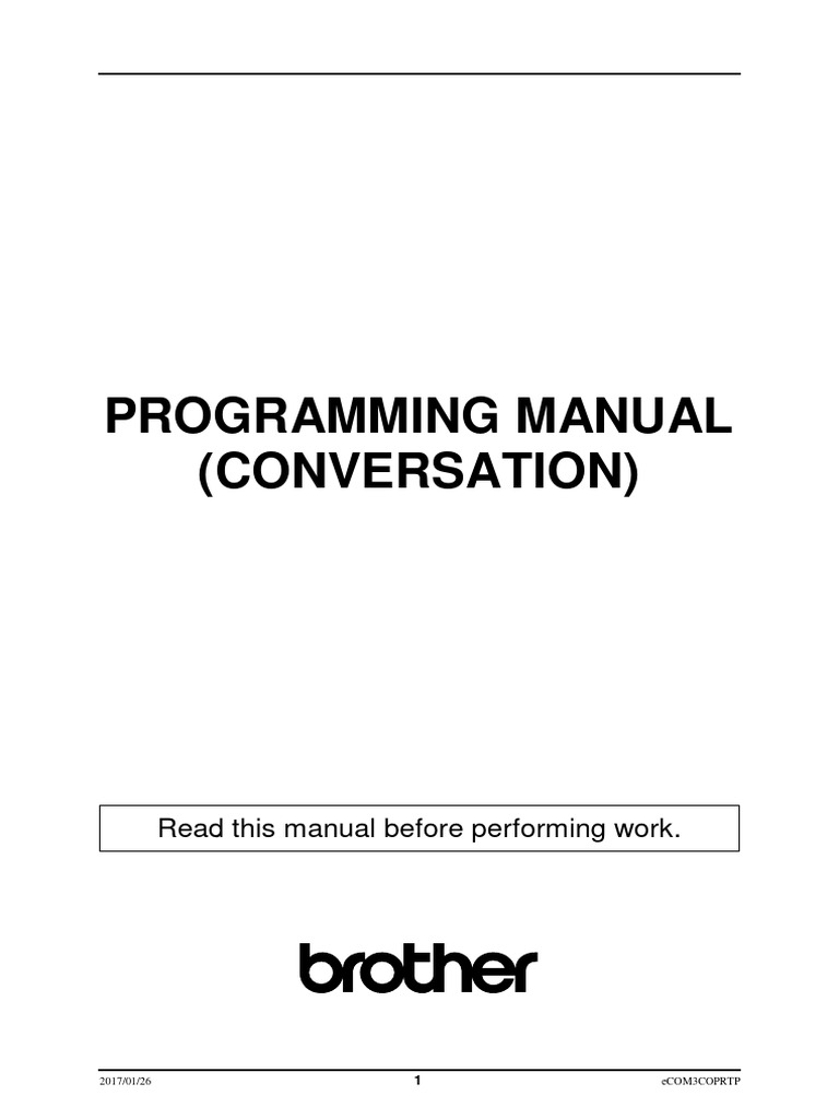 (영문) Conversation Programming Manual REV01 210906 | PDF | Machining | Drilling
