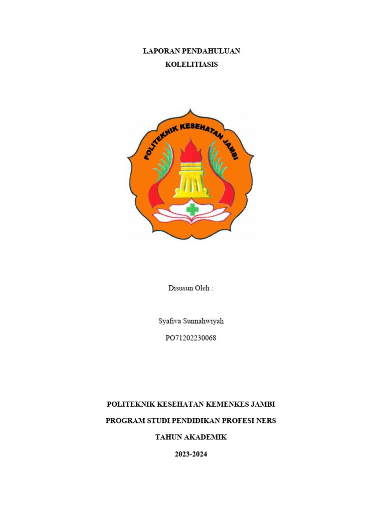 LP Kolelitiasis - Syafiva | PDF