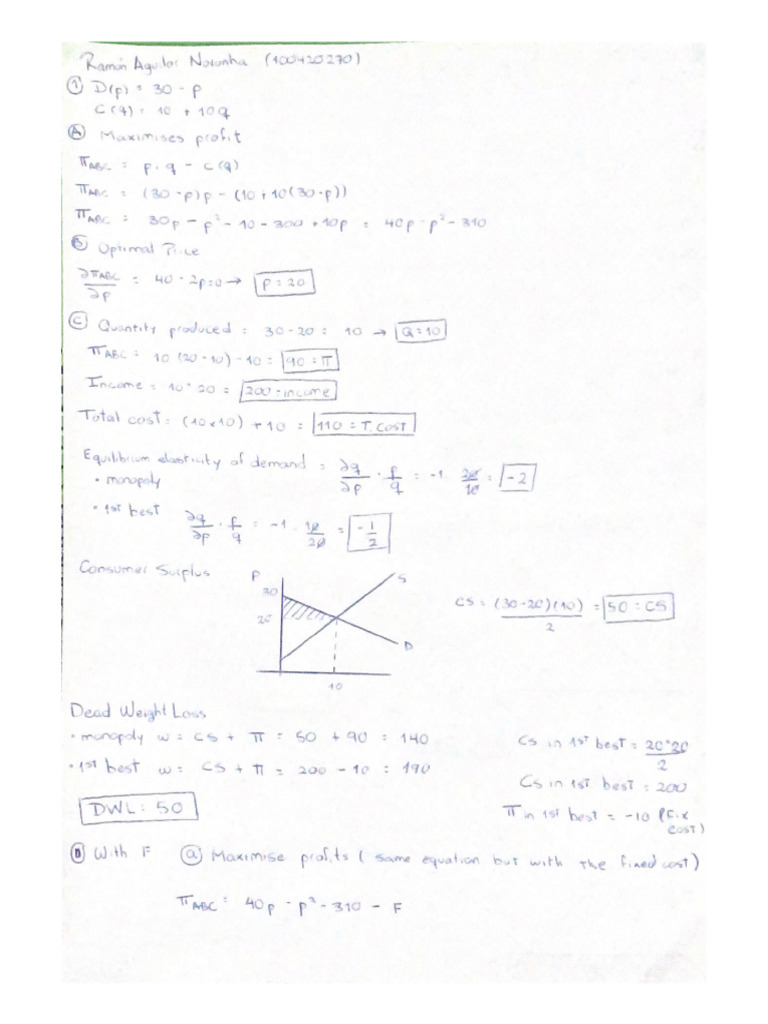 Homework 1 Industrial Organization Pdf