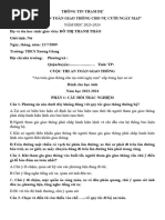 Đáp Án Cu C Thi Atgt 2024 2025 | PDF