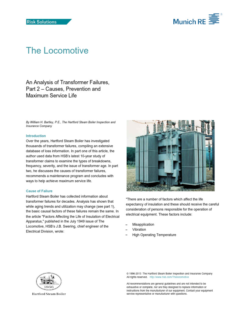 An Analysis of Transformer Failures, Part 2 | PDF | Transformer ...