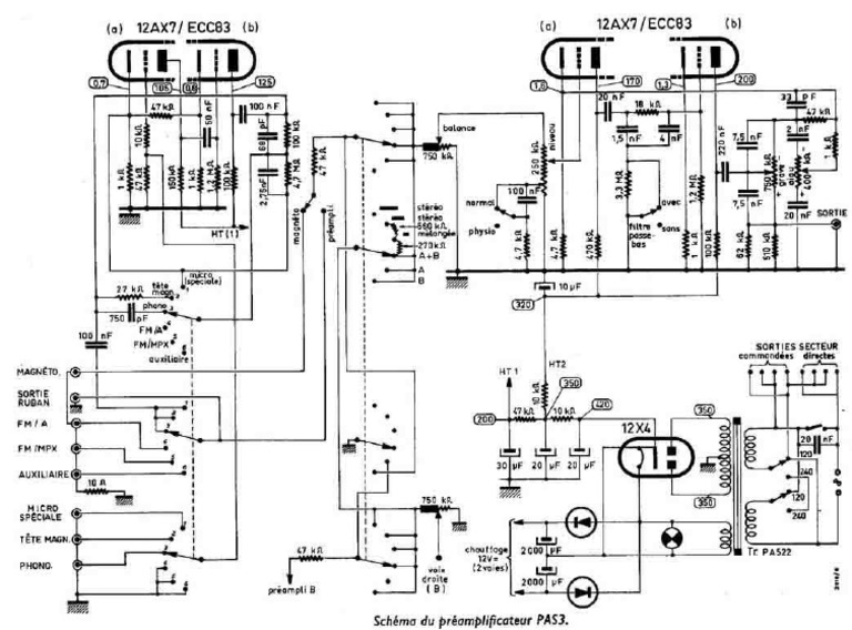 Dynaco PAS 3 Schematic | PDF