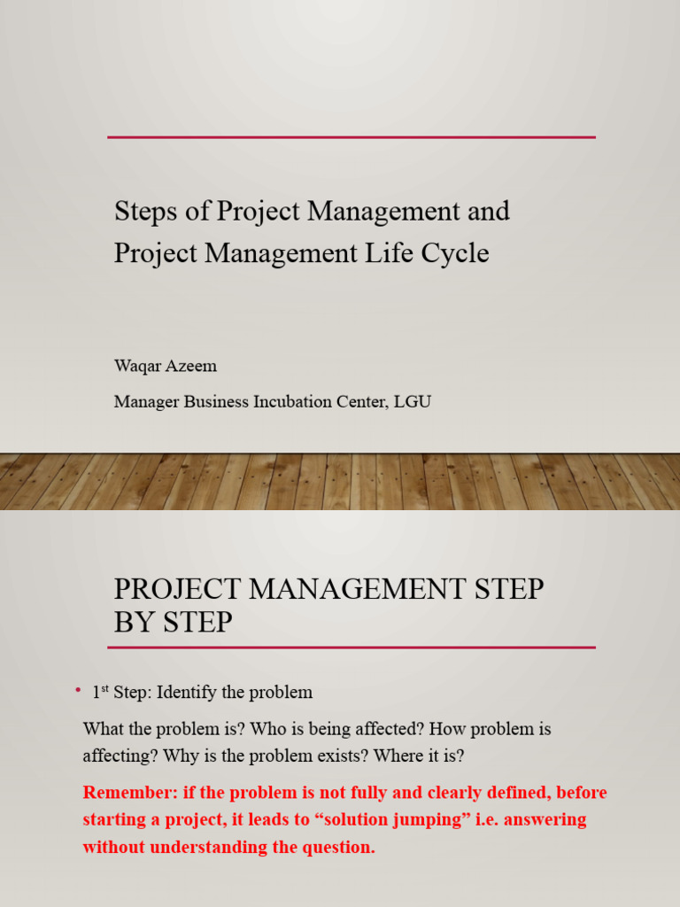 Project Management and Project Life Cycle | PDF