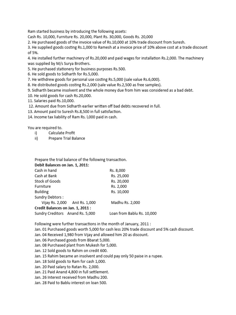 Further Practice Questions | PDF | Debits And Credits | Economies