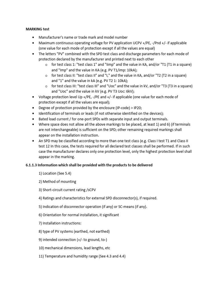 IEC 61643-31 (Part-1) | PDF