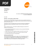 Beware of Pension Scams: NEST, Nene Hall, Lynch Wood Business Park, Peterborough, PE2 6FY T ...