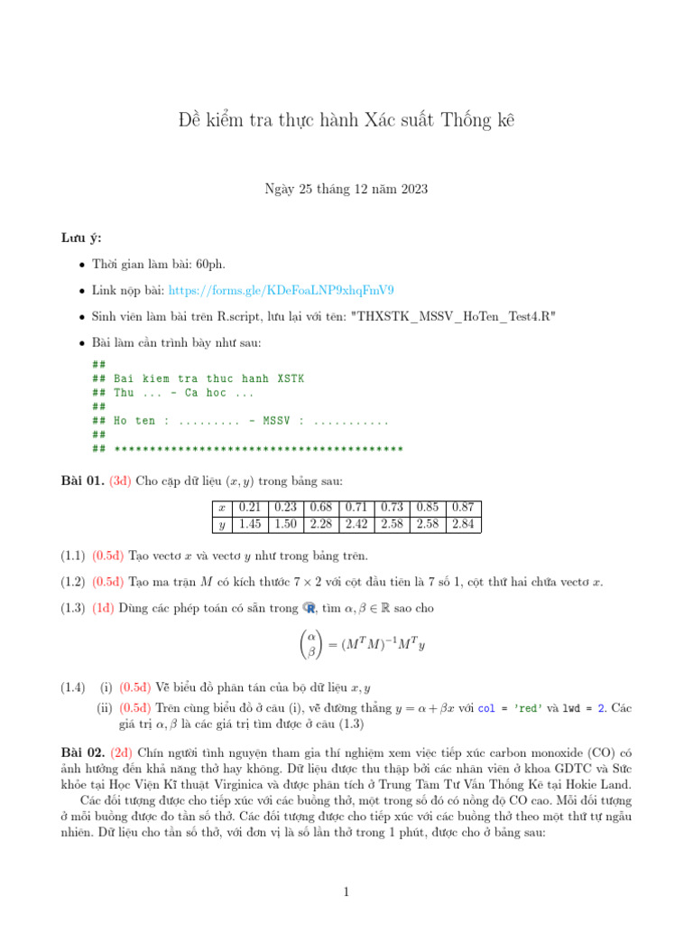 ExamThu02 Ca01 | PDF