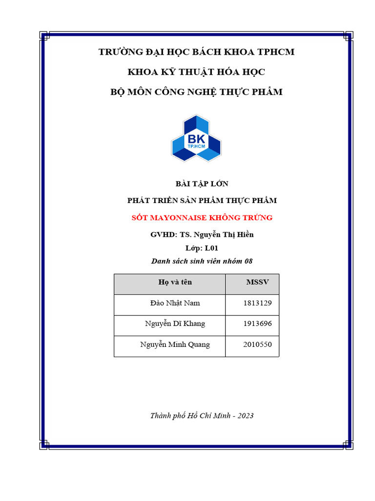 BTL - PTSP - Nhóm 8 | PDF