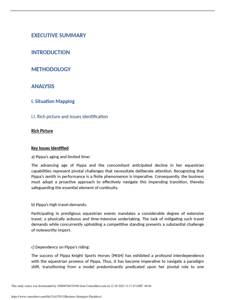 Strategies for PKSH's Future Sustainability | PDF | Business | Economies