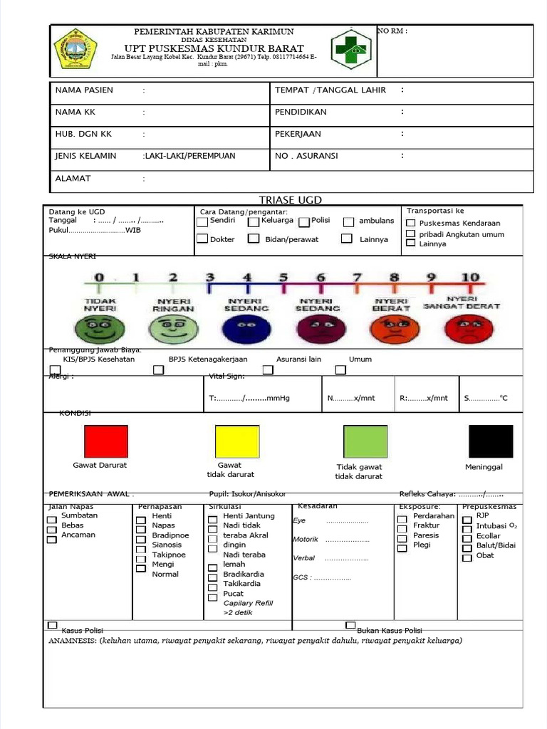 PDF Form Triase Ugd | PDF