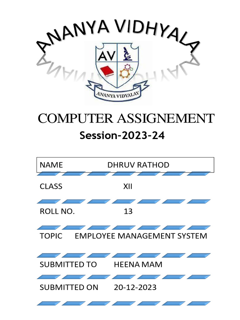 Project Report On Employee Management System-1 | PDF | Software Testing ...