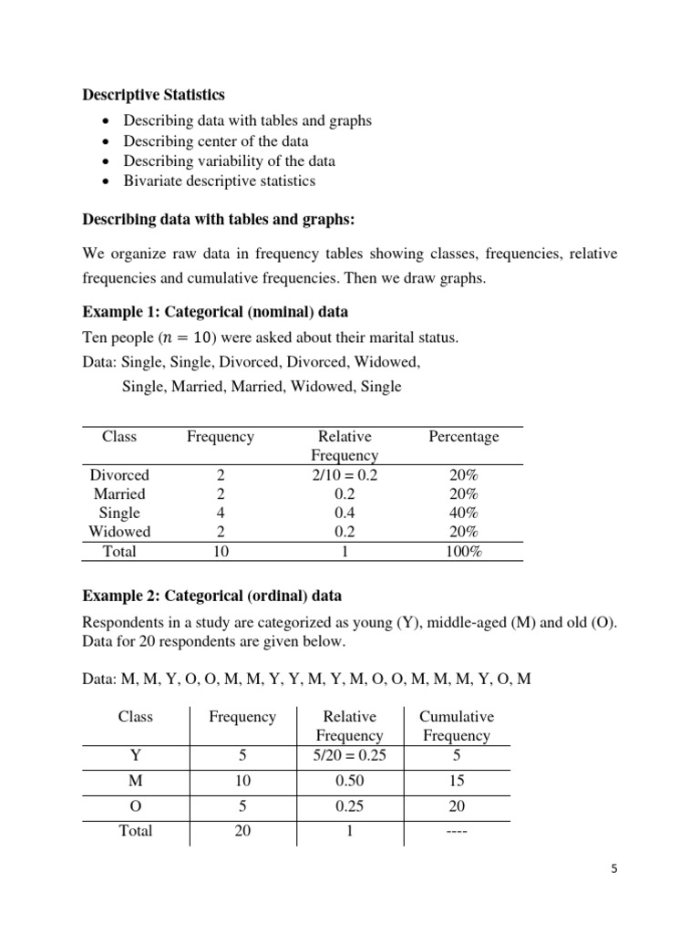 Stat (Jafor Sir 2) | PDF | Descriptive Statistics | Categorical Variable