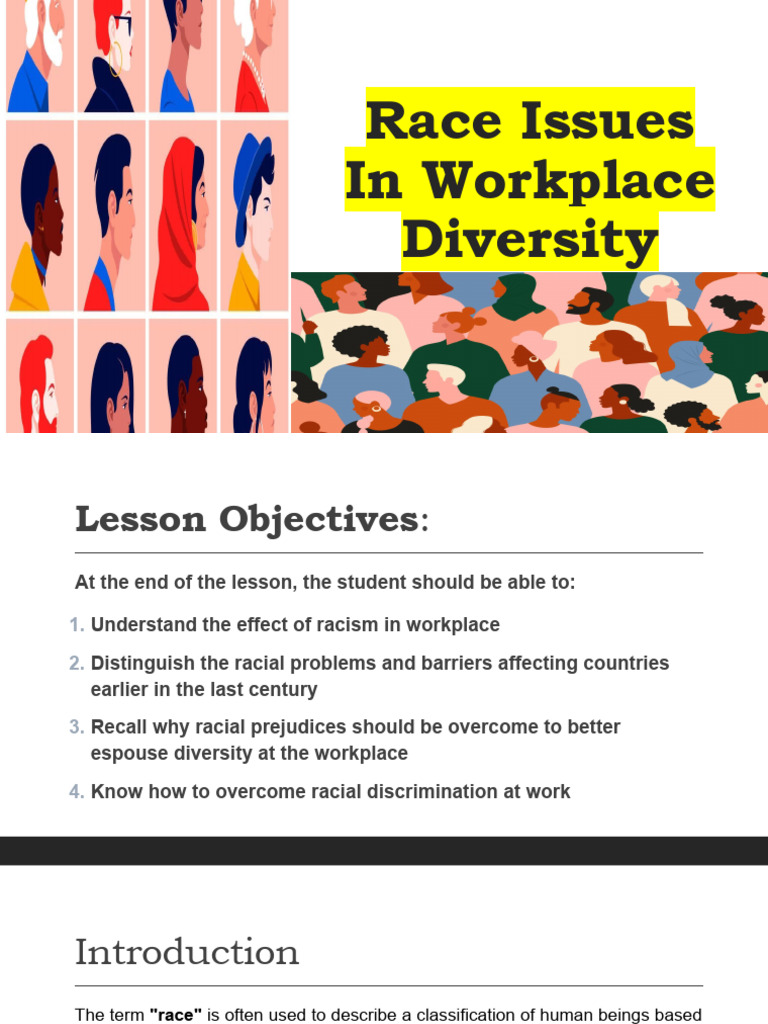 Race Issues in Workplace Diversity | PDF
