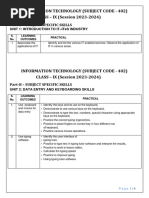 402-IT X Syllabus | PDF | Relational Database | Databases