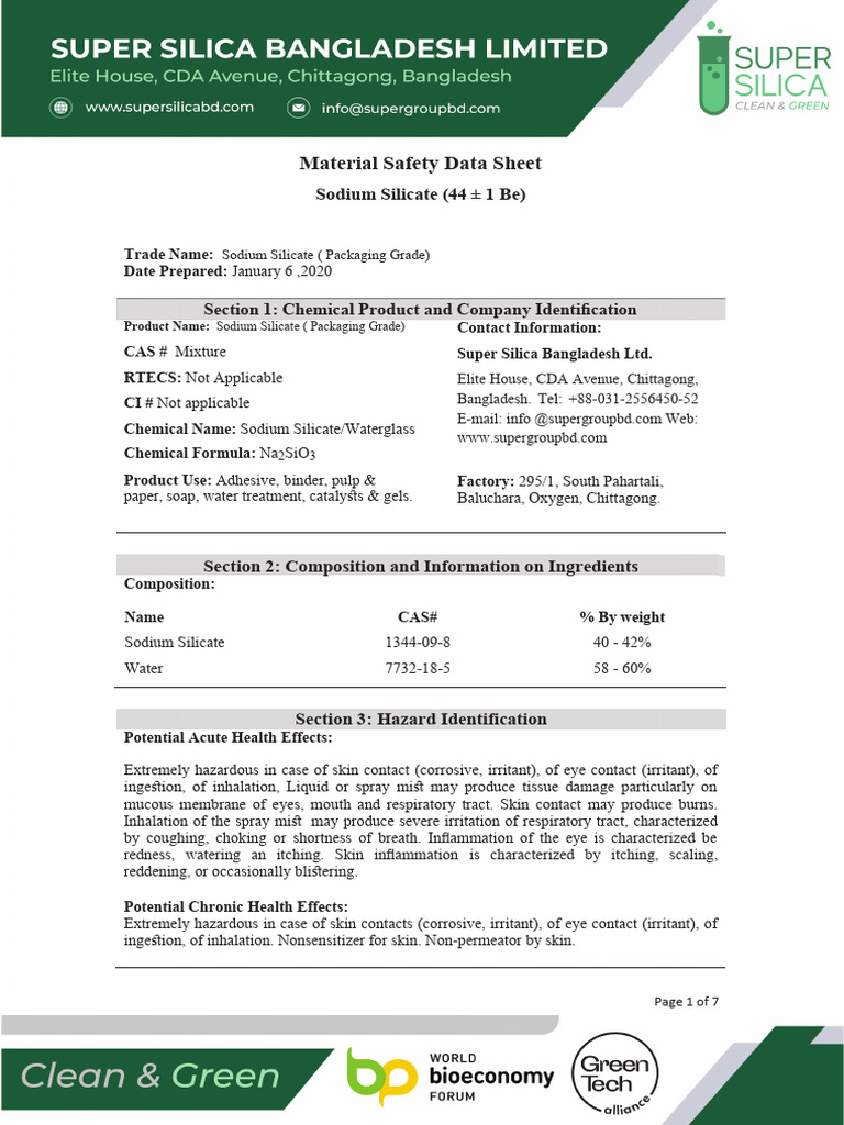 Packaging Grade - MSDS | PDF