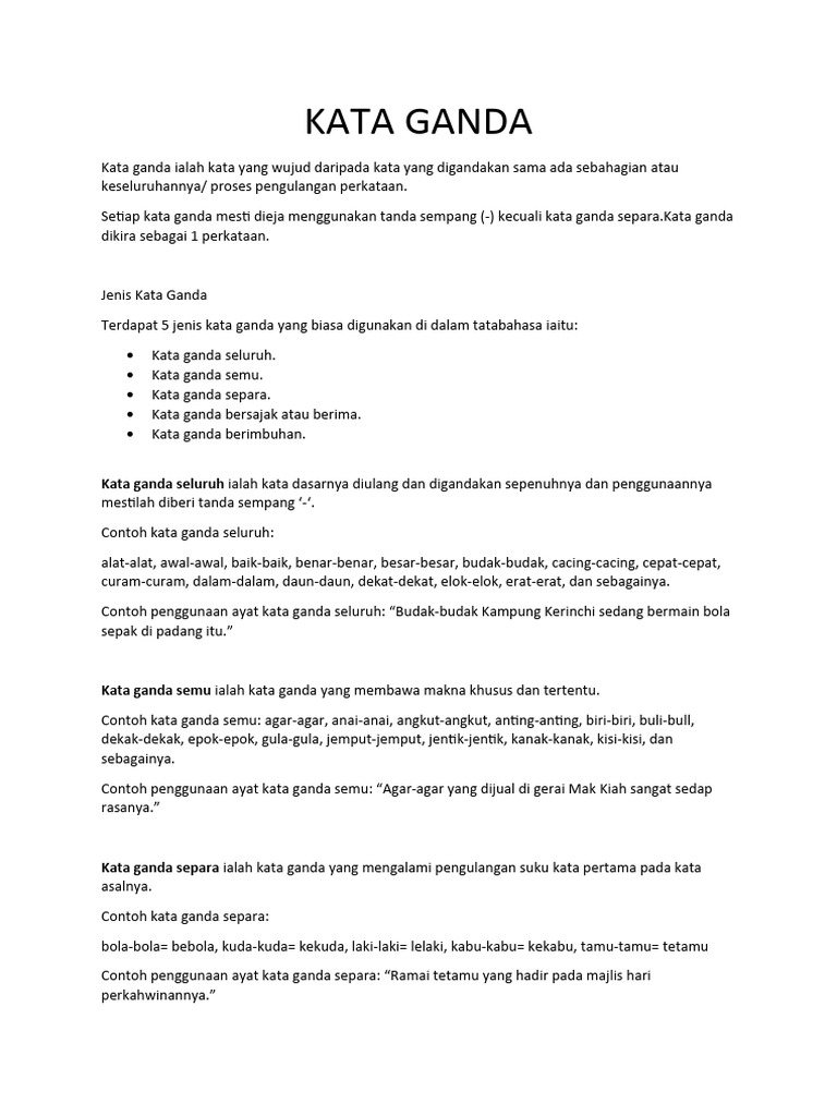 Kata Ganda | PDF