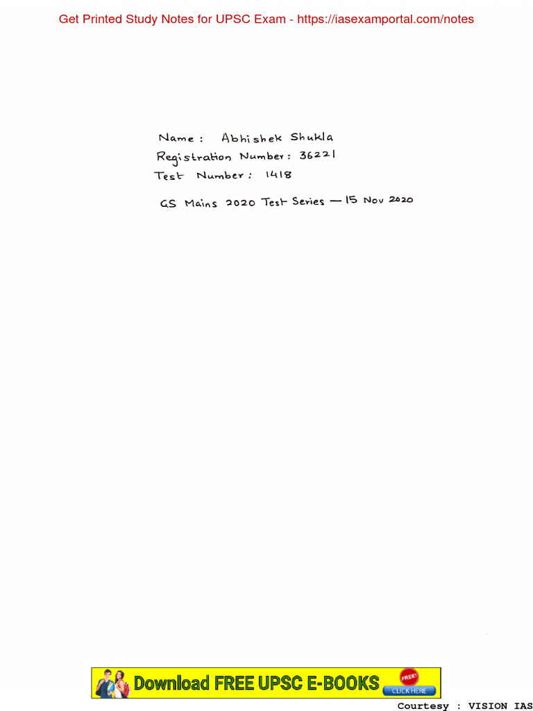 Abhishek-Shukla - Rank - 50 (GS-3) | PDF