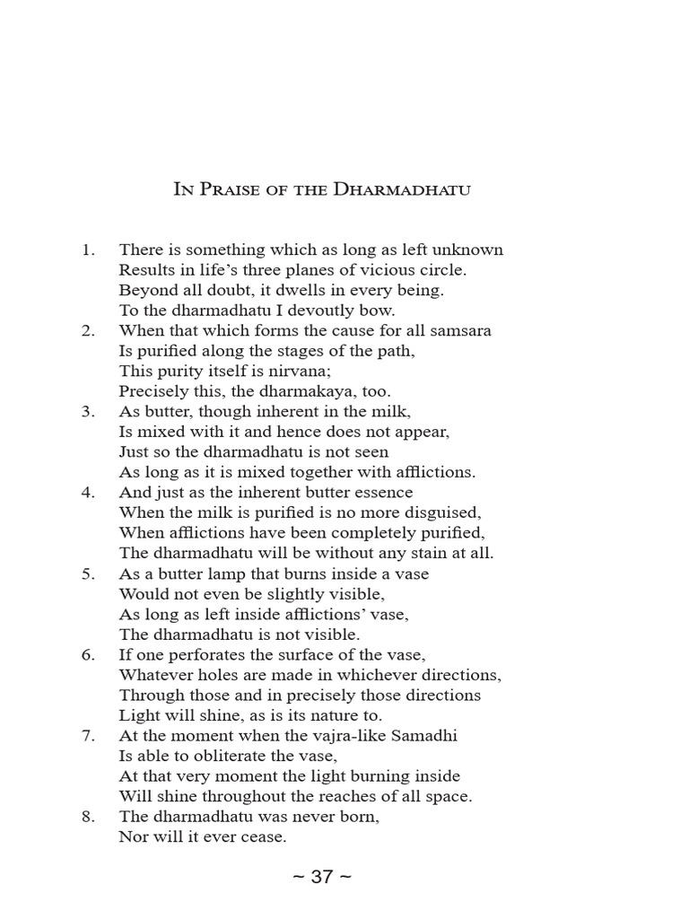 Understanding the Dharmadhatu | PDF | Buddhist Philosophy | Religious ...