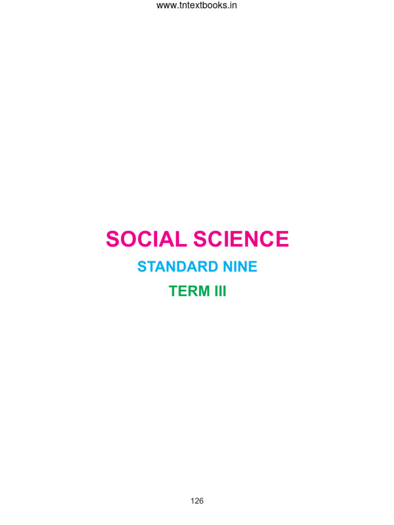 Std09 III Social Science EM | PDF | Tamil Language