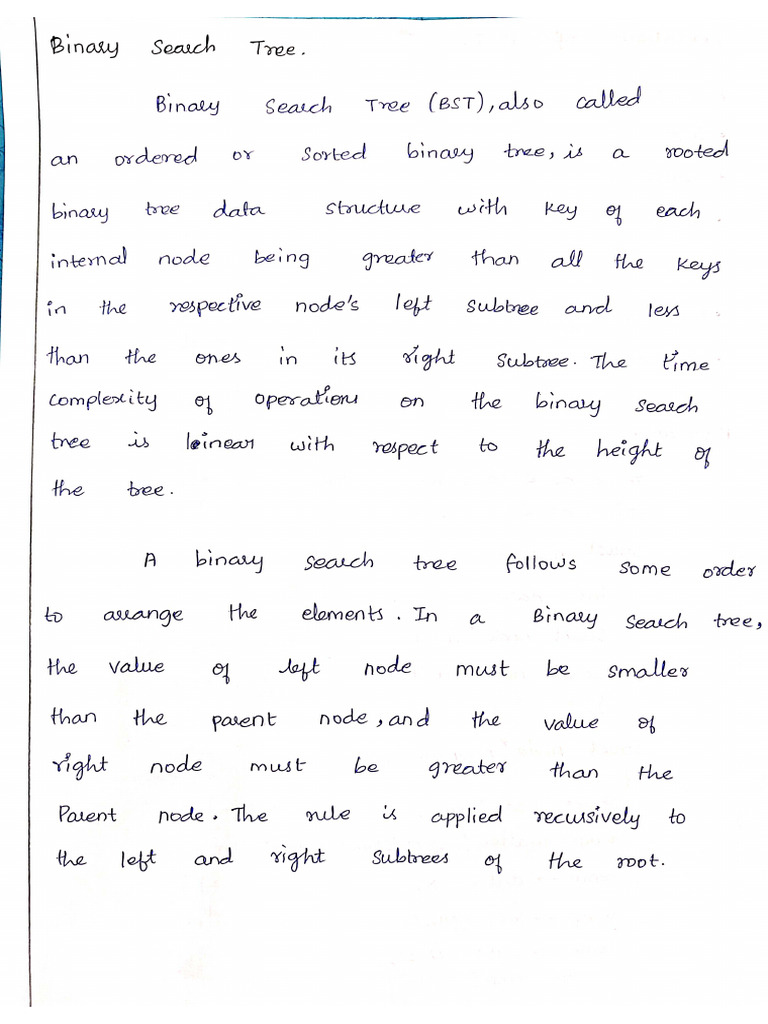 Data Structure Assignment - 3 BST | PDF