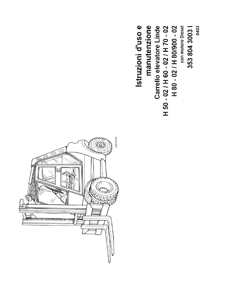 Linde Mod. H50-02, H60-02, H70-02, H80-02, H80-900-02 | PDF