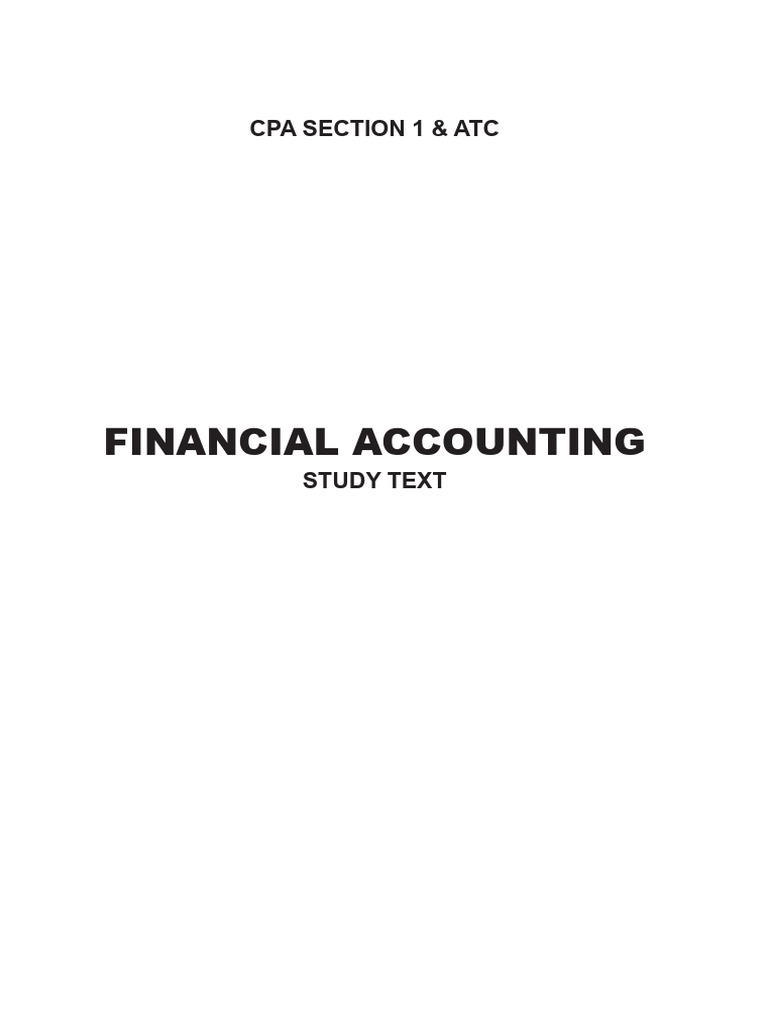 Financial Accounting Study Text Cpa Sect 2 | PDF | Finance & Money ...