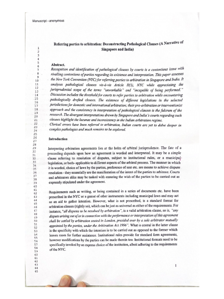 Referring Parties To Arbitration Deconstructing Pathological Clauses (A ...