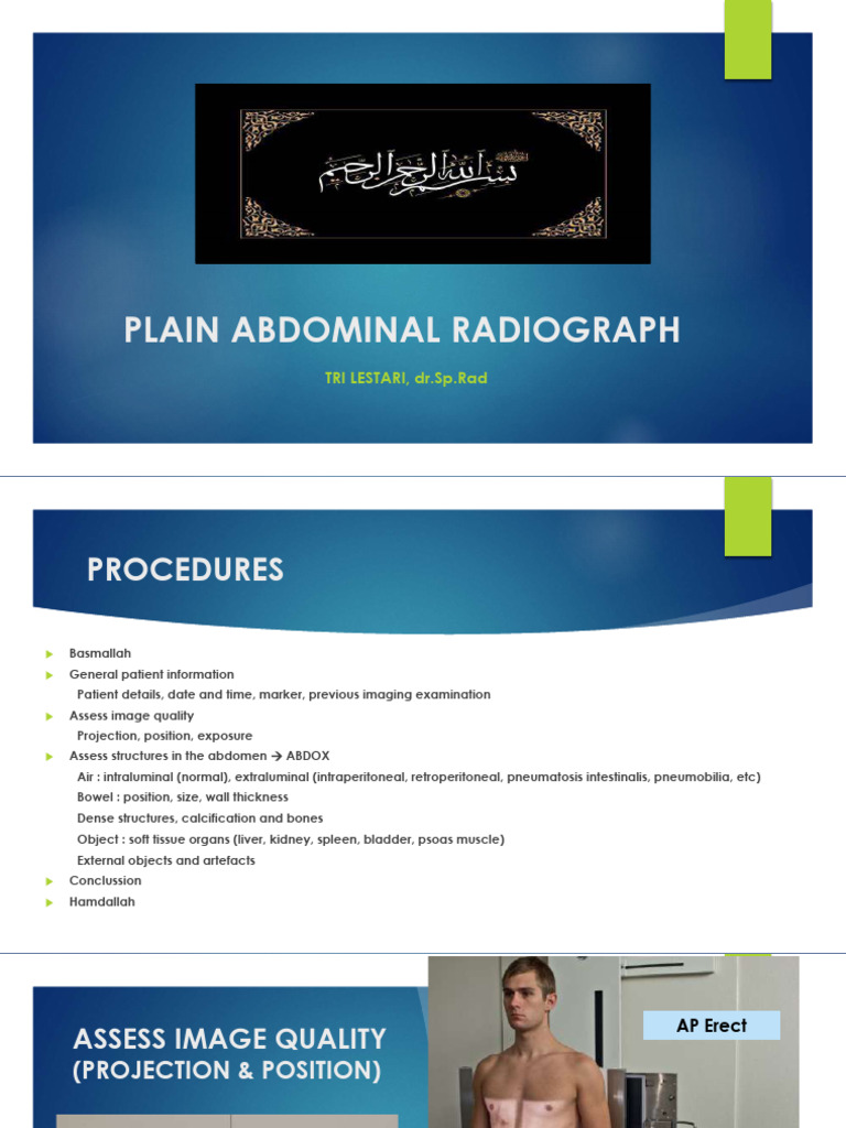 Introduction Plain Abdominal Radiograph - Compressed | PDF