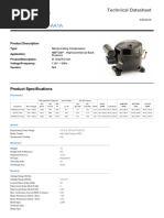 AE4440Y-AA1A Compressor Specifications | PDF | Air Conditioning ...