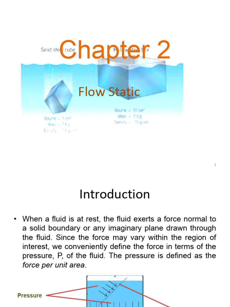 Chapter 2 - Static Flow | PDF | Buoyancy | Pressure